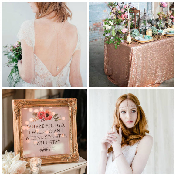 Rose gold wedding inspiration – Liberty in Love
