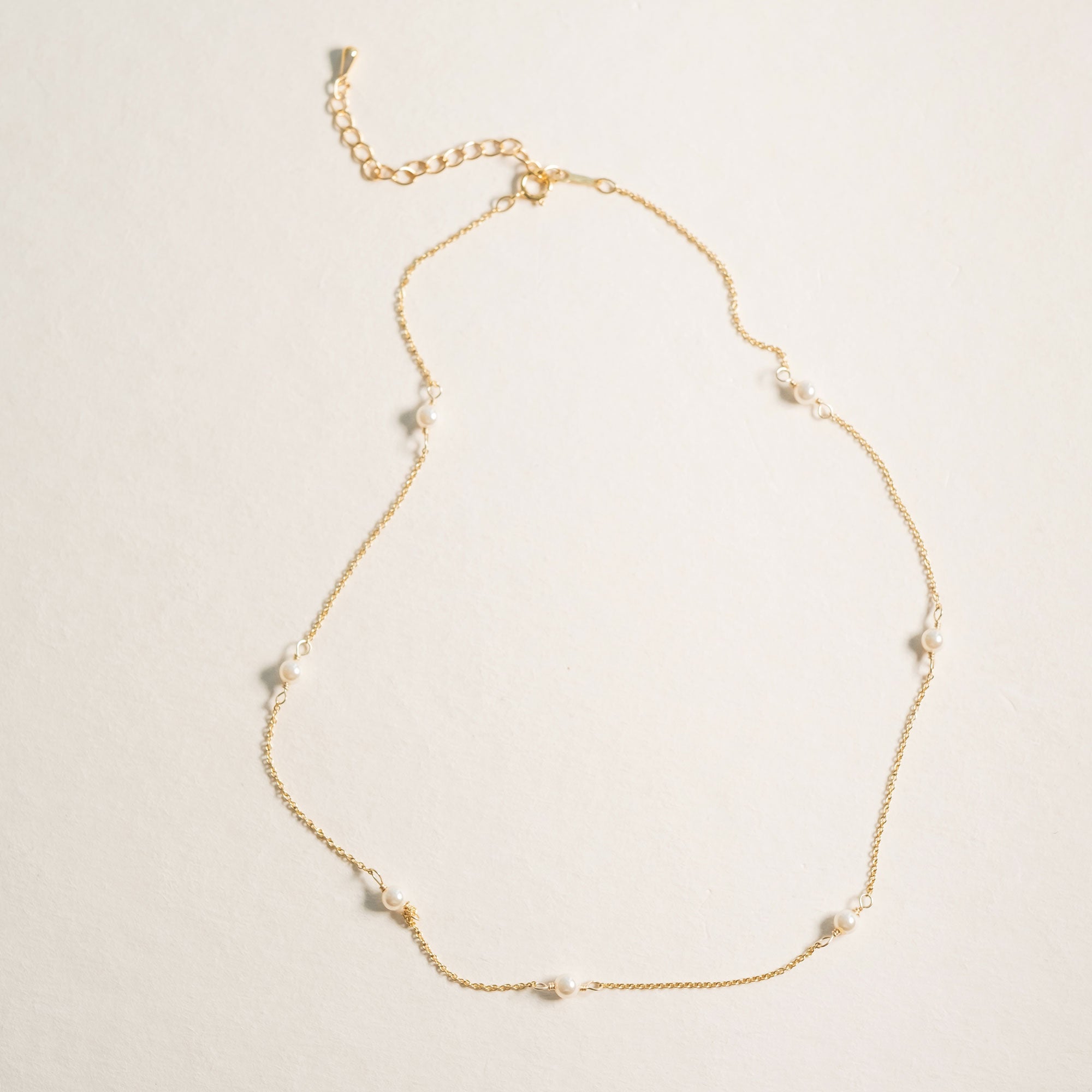 Bella pearl necklace (gold) | Chez Bec – Liberty in Love