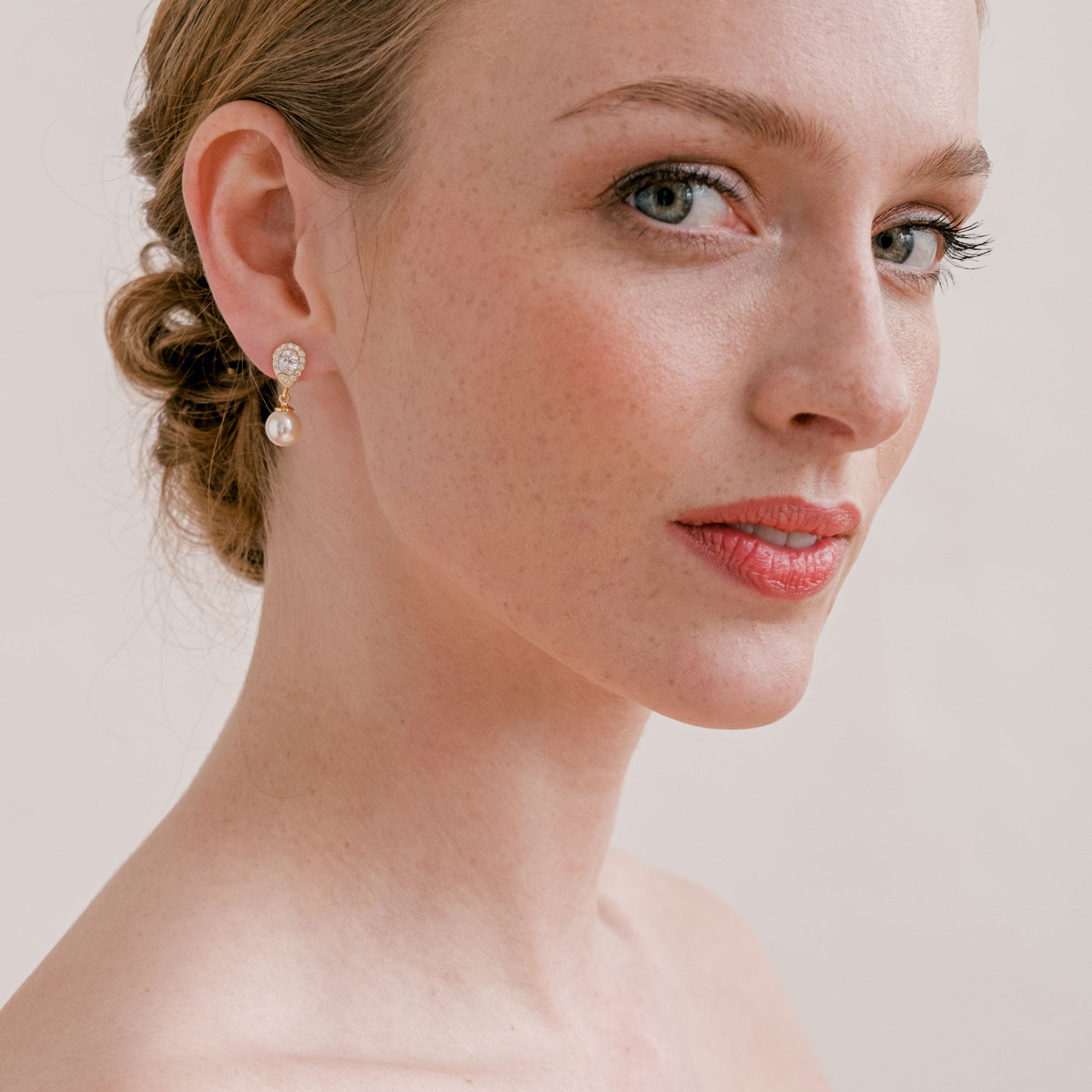 Coco pearl drop earrings (gold) | Liberty in Love