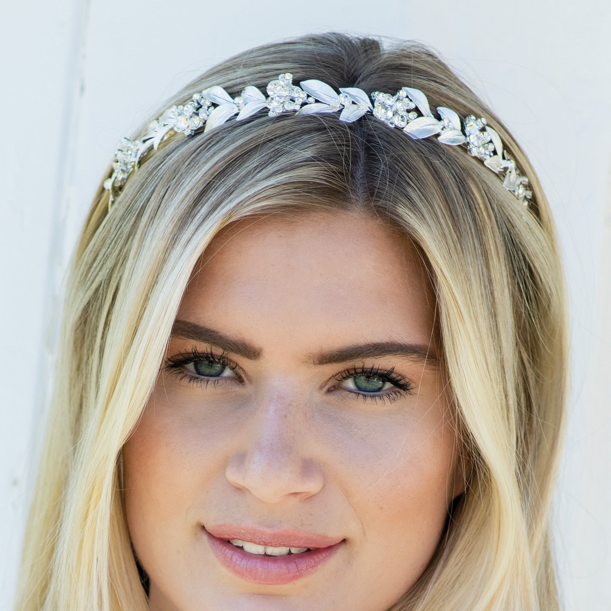 Lucretia crystal leaf enamelled bridal band | Ivory & Co – Liberty in Love
