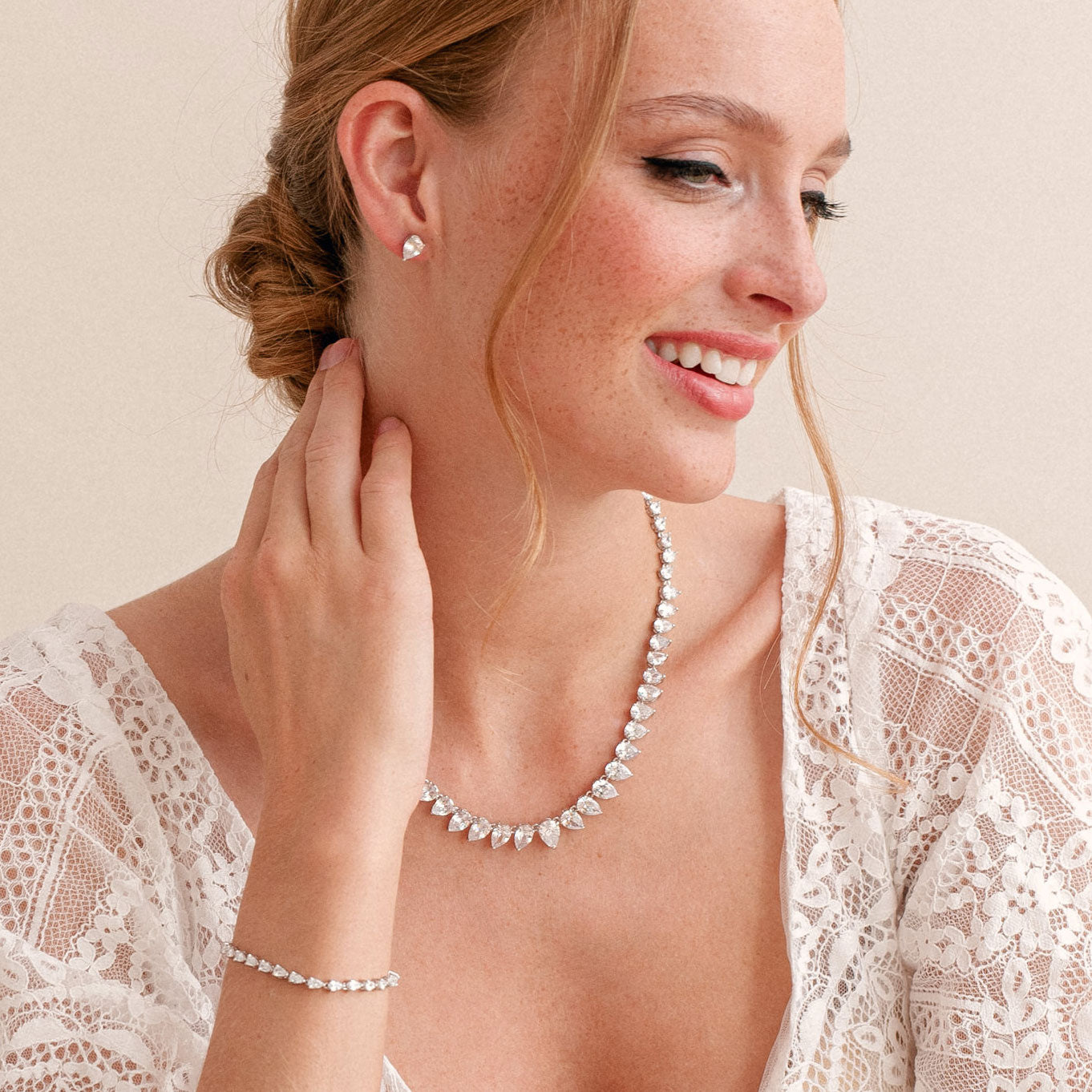 Three-piece bridal jewellery set | Manhattan | Ivory and Co – Liberty ...