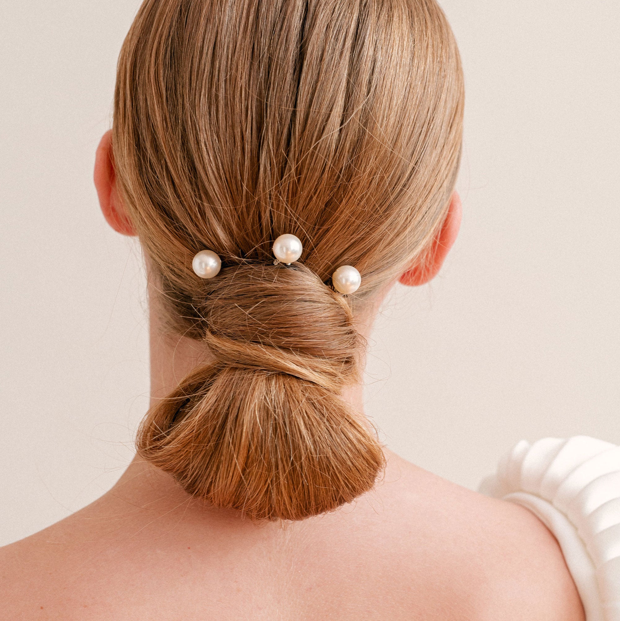 Simple pearl hair pins (silver wiring) | Set of 3 | Chez Bec – Liberty ...