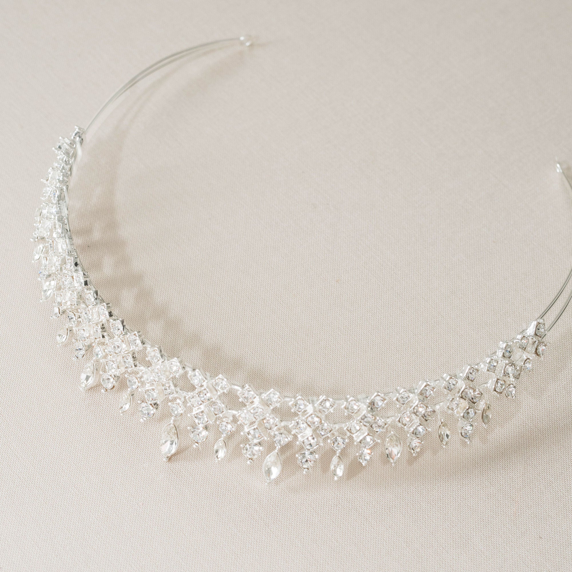 Romanov crystal fringe bridal tiara | Ivory & Co – Liberty in Love
