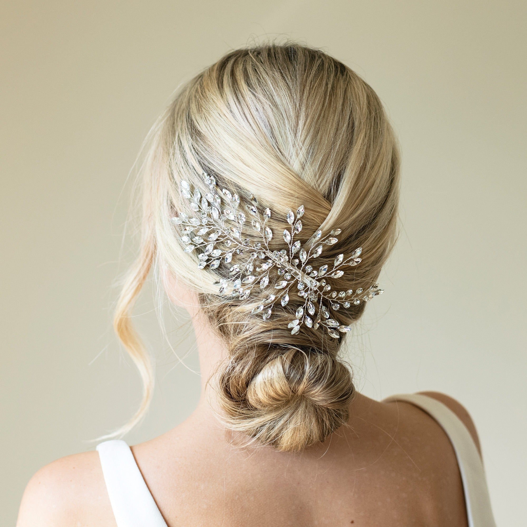 Serenade crystal spray clip | Silver | Ivory & Co – Liberty in Love