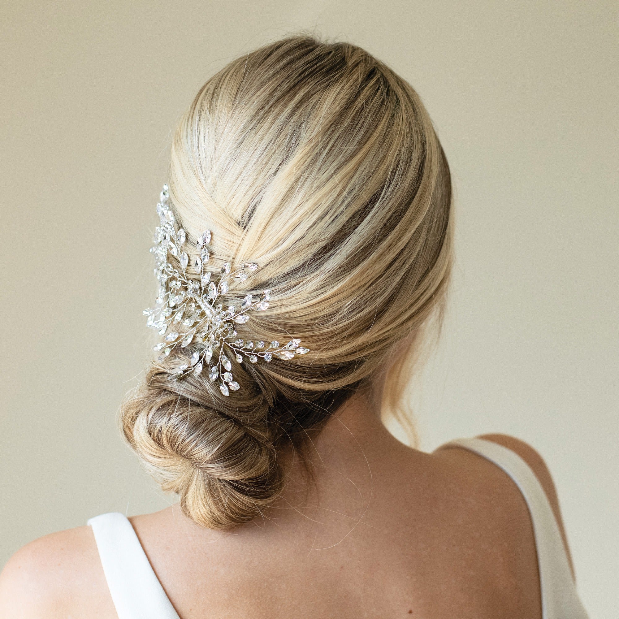 Serenade crystal spray clip | Silver | Ivory & Co – Liberty in Love