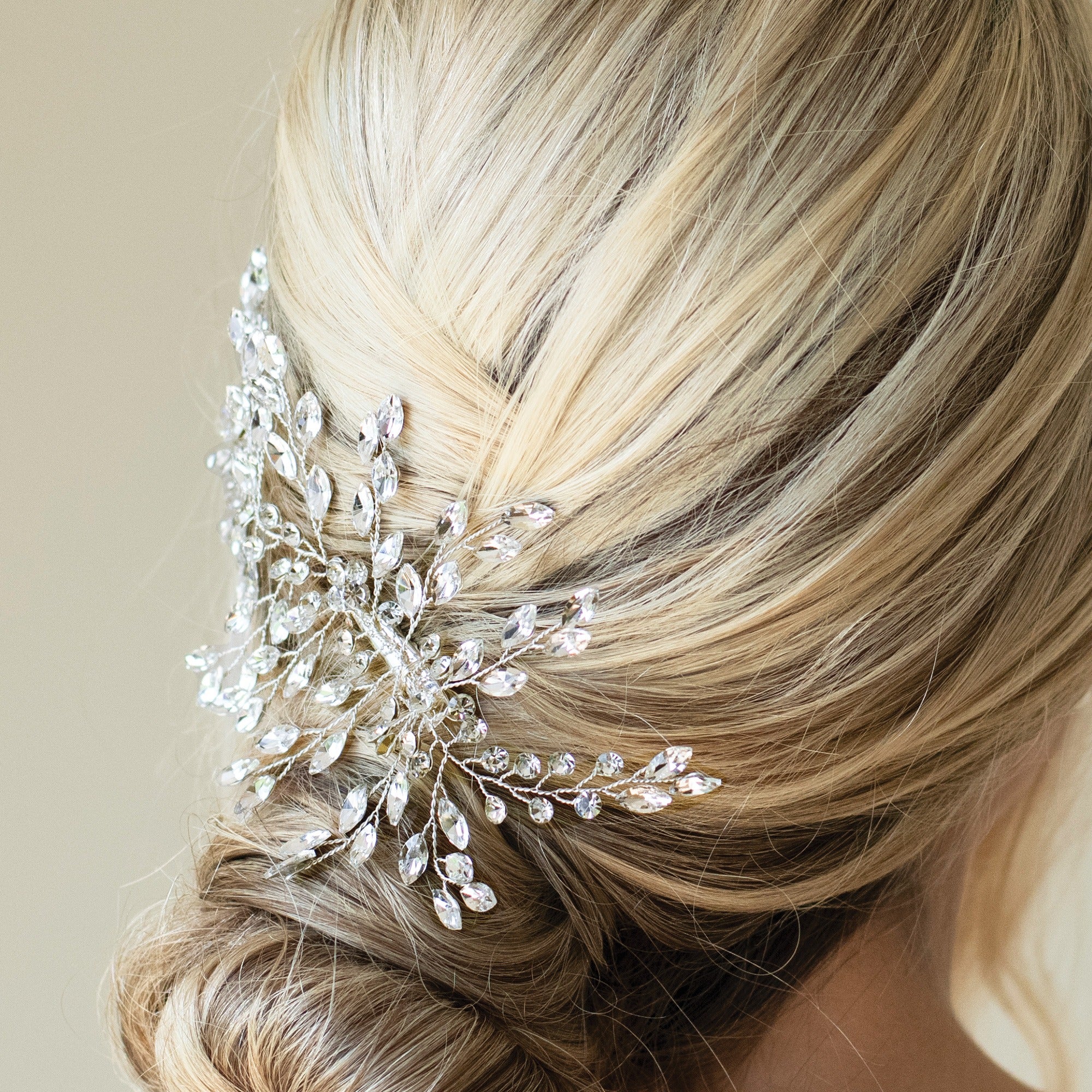 Serenade crystal spray clip | Silver | Ivory & Co – Liberty in Love