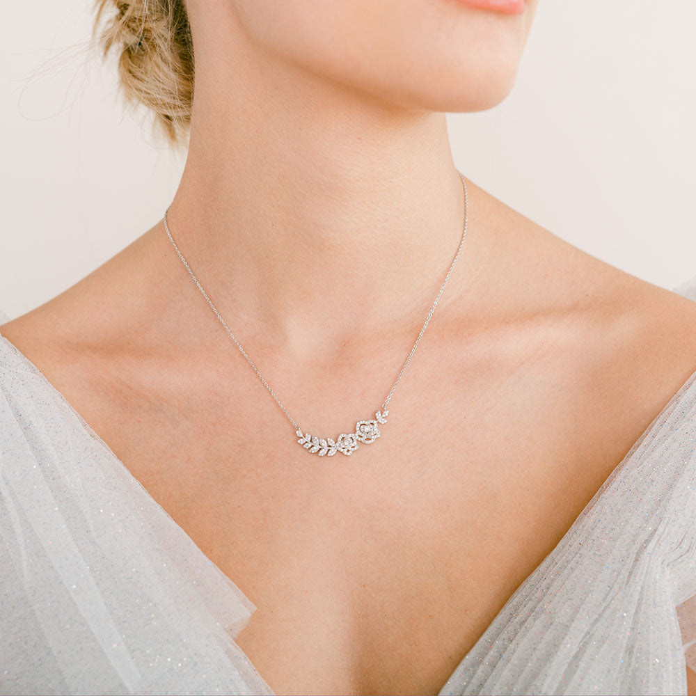 Arlo floral crystal necklace | Aria – Liberty in Love