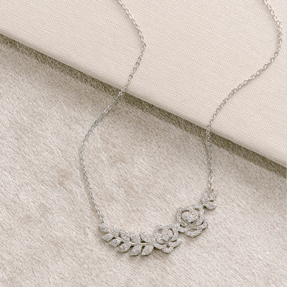 Arlo floral crystal necklace | Aria – Liberty in Love