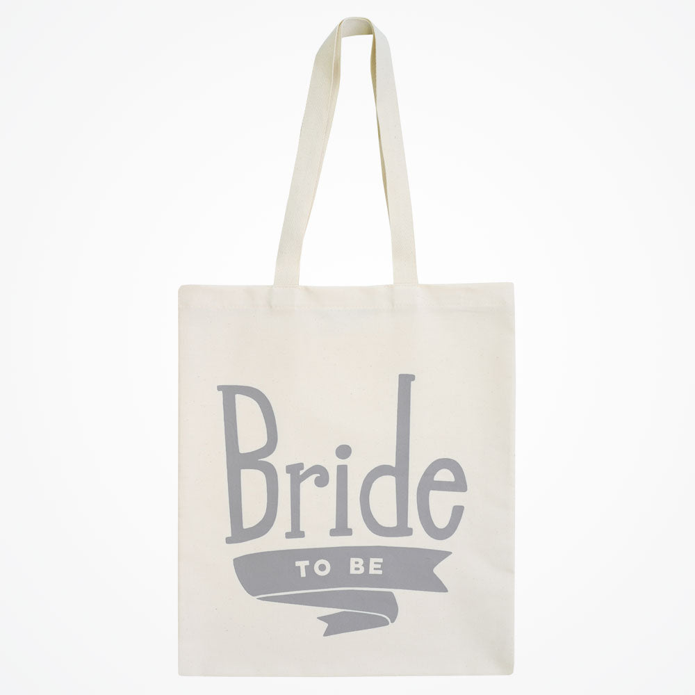 Grey bride-to-be wedding tote bag | Bride tote bags | Alphabet Bags ...