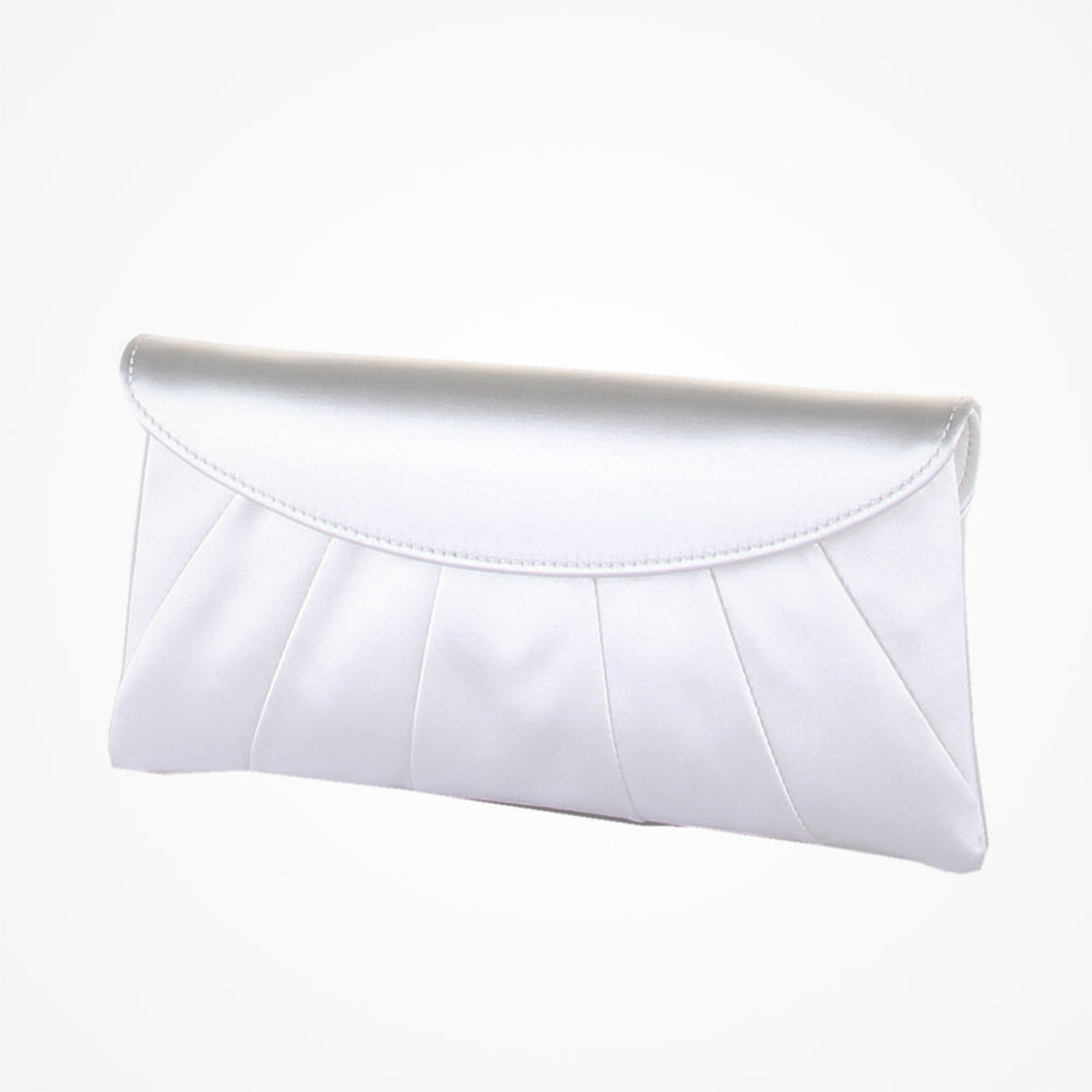 Pleated ivory satin clutch | Cocktail | Rainbow Club – Liberty in Love