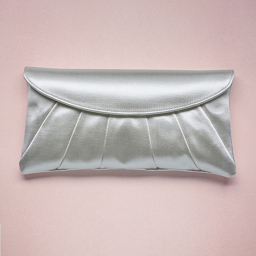 Pleated ivory satin clutch | Cocktail | Rainbow Club – Liberty in Love