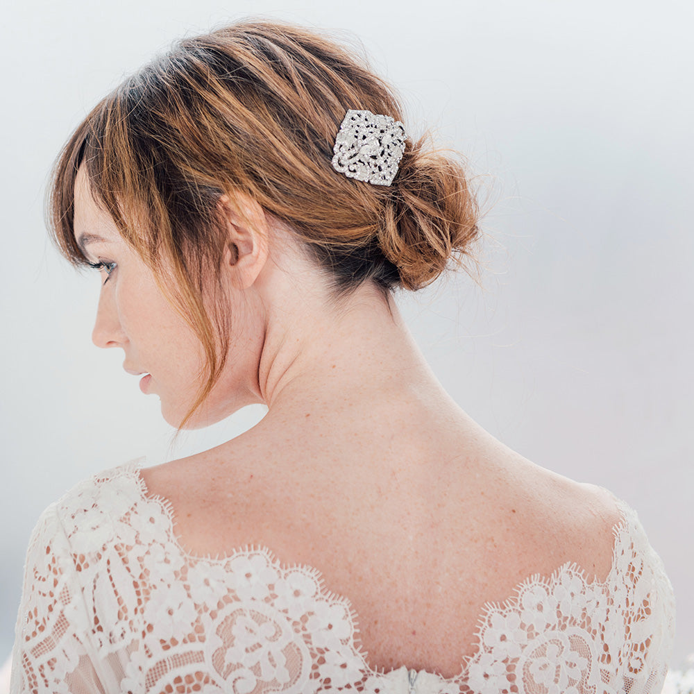 Small Art Deco inspired hair comb for brides and bridesmaids | Isabella ...