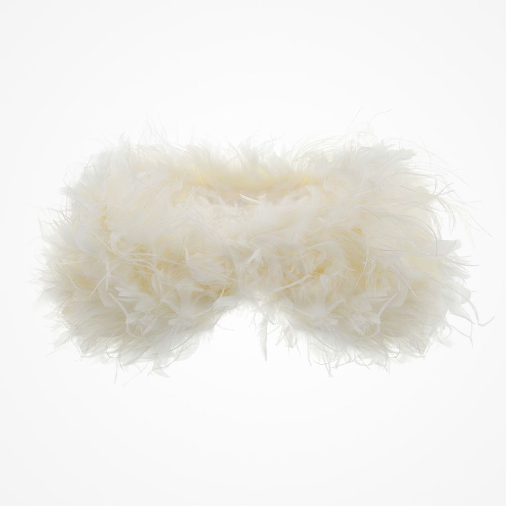 Ivory ostrich feather bridal stole | Plus size – Liberty in Love