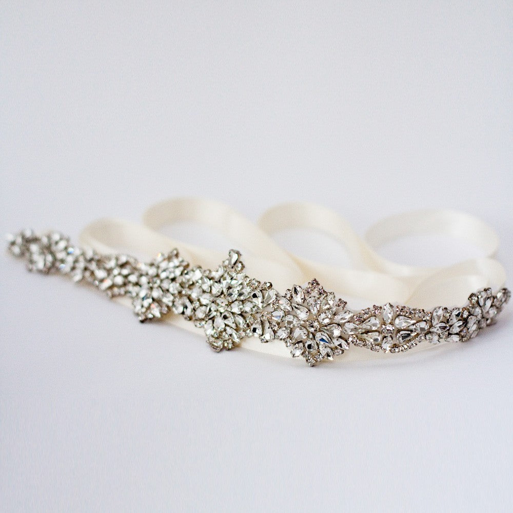 Crystal embellished wedding dress belt | Lola | Lily Bella – Liberty in ...