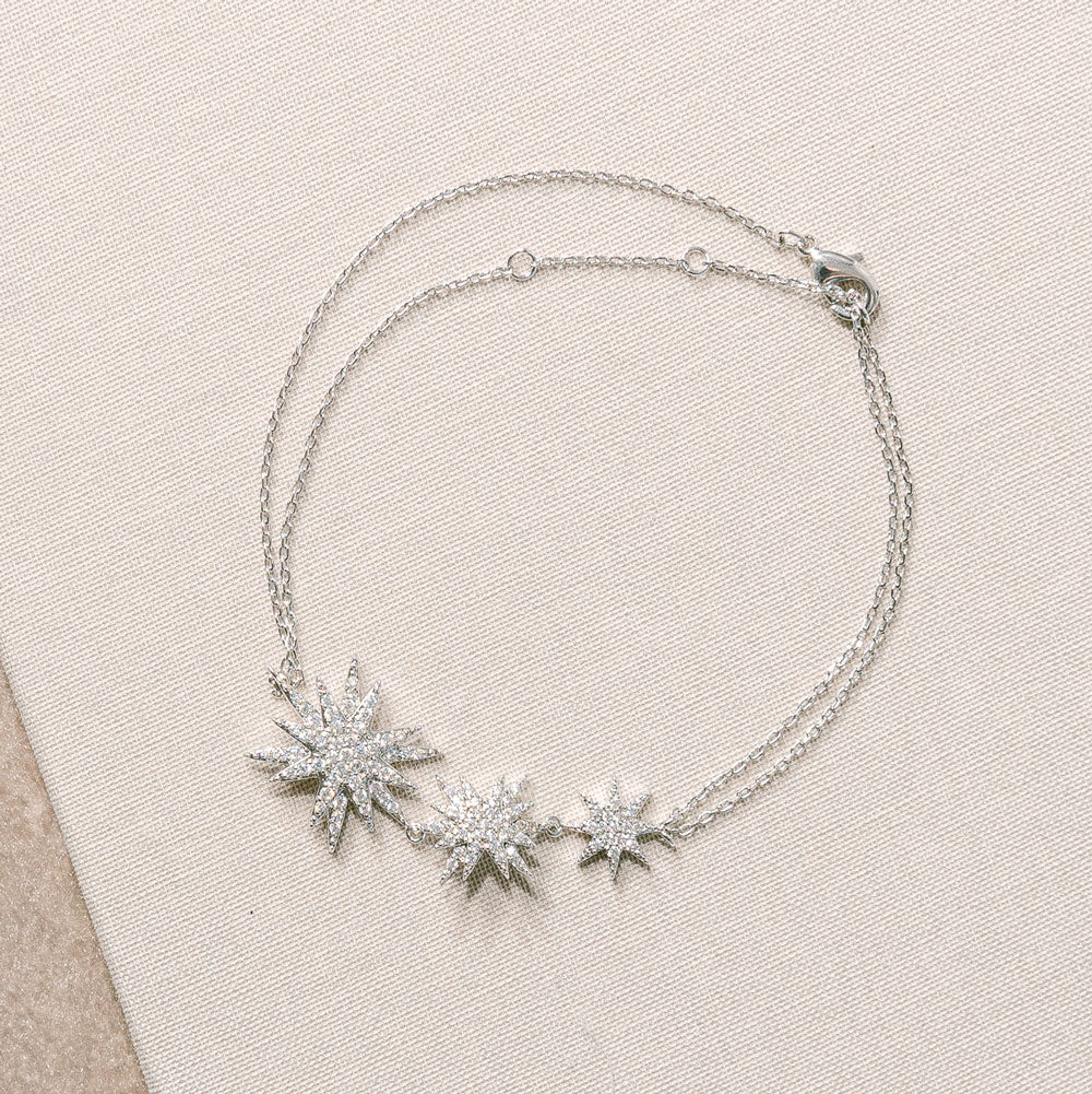 Trio of crystal stars bracelet | Maya – Liberty in Love