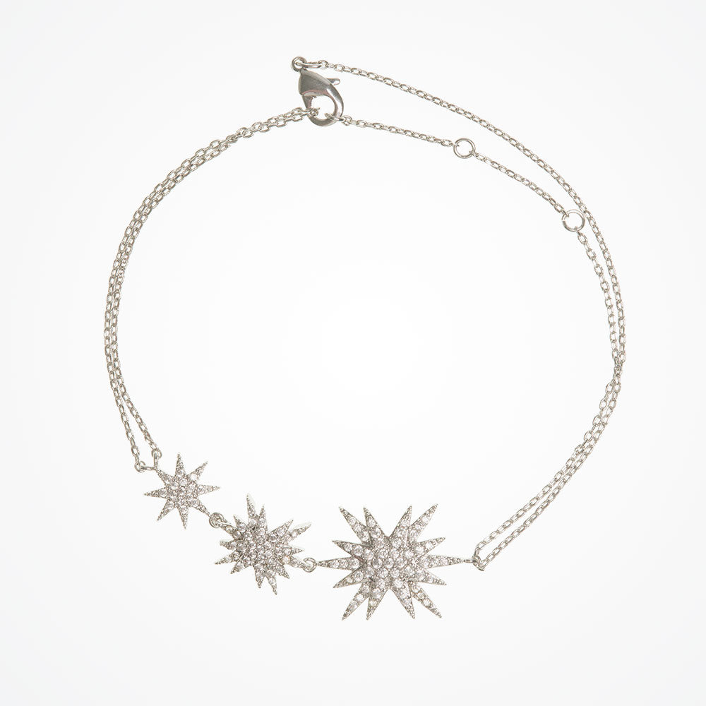 Trio of crystal stars bracelet | Maya – Liberty in Love